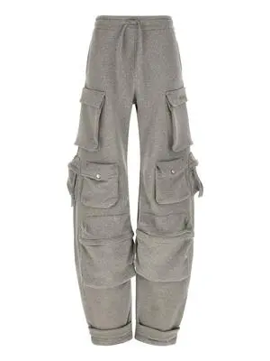 Attico Fern Cargo Sweatpants - Gray