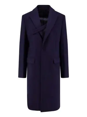 Dior Single-breasted Virgin Wool Coat - Multicolor