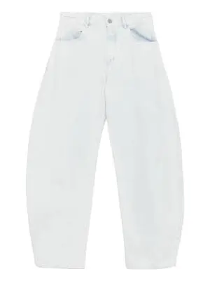 Alaïa ALAIA Low Round Wide Leg Jeans Blue