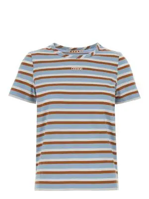 Marni Embroidered Jersey T-shirt - Multicolor