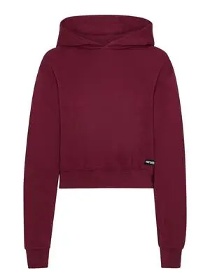 ROTATE BY BIRGER CHRISTENSEN Cropped Terry Back Hoodie - Multicolor