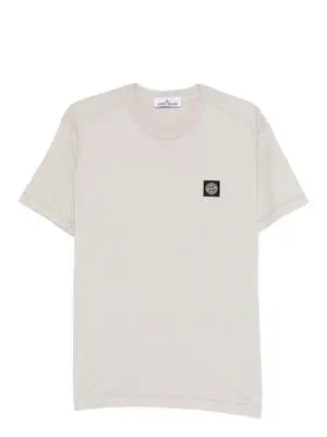 Stone Island Logo Cotton T-shirt - Multicolor