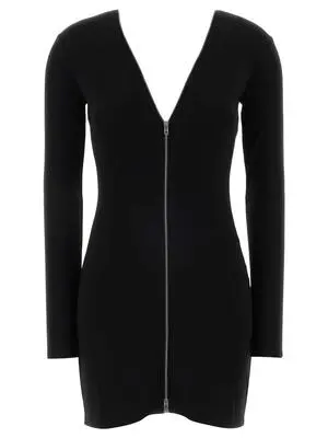 Alexander Wang Stretch Viscose Mini Dress - Black
