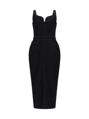 Givenchy Raw Denim Dress - Blue