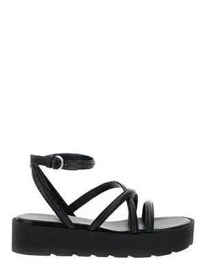 GIANVITO ROSSI GIANVITO ROSSI Flatform Sandals In Nappa Leather Multicolor