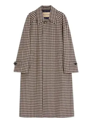 Valentino Garavani Checked Single-breasted Coat - Multicolor