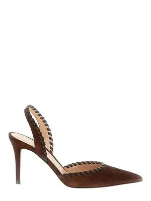 GIANVITO ROSSI GIANVITO ROSSI Zaira Suede Slingback Shoes