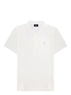 Fendi Polo With Logo - White