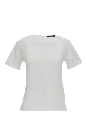 Jacquemus Le Tshirt Clavela Short-sleeved T-shirt With Passementerie Trim - Multicolor