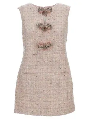SELF-PORTRAIT Sequin Bouclé Mini Dress - Multicolor