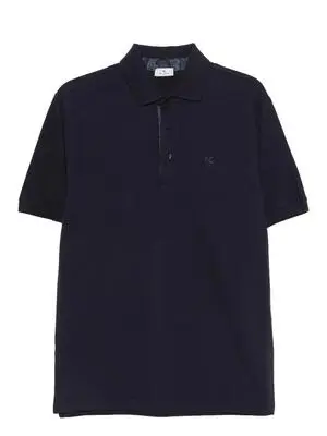 Etro Cotton Piqué Polo Shirt - Blue