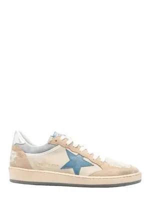 GOLDEN GOOSE GOLDEN GOOSE Ball Star Two-Tone Suede Sneakers With Laminated Leather Star Multicolor