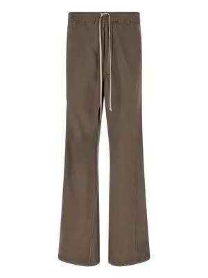 Rick Owens DRKSHDW Wide Leg Trousers With Snap Button Detail Gray