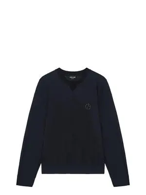 Giorgio Armani Technical Waffle Sweatshirt - Black