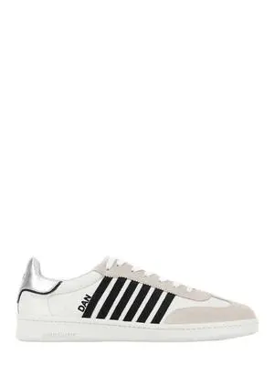 Dsquared2 Nappa Leather Boxer Sneakers - White