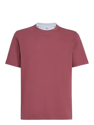 Brunello Cucinelli Cotton T-shirt - Multicolor