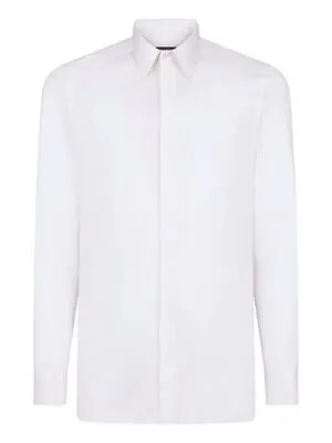 TOM FORD Cotton And Silk Classic Fit Shirt - White