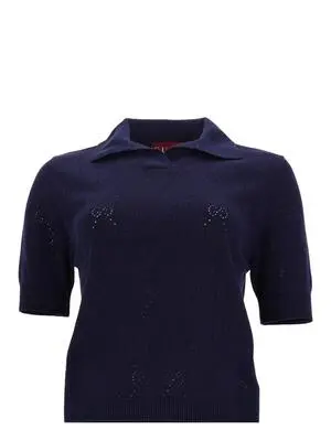 Gucci GUCCI Silk And Cotton Polo Shirt Blue
