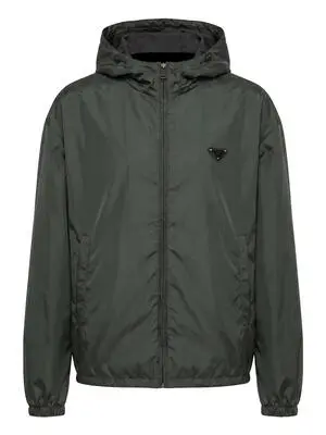Prada Re-nylon Jacket With Logo Detail - Multicolor