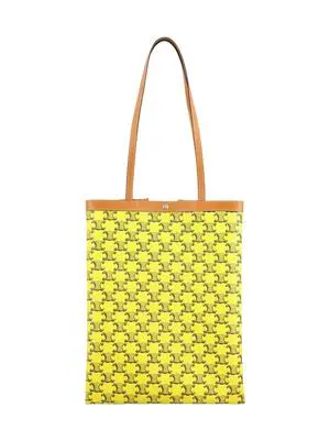 Celine Flat Triomphe Canvas Medium Tote - Multicolor