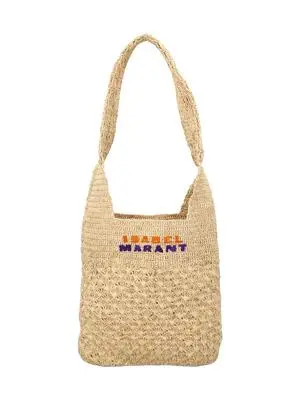 Isabel Marant Étoile Praia Small Raffia Shoulder Bag - Multicolor