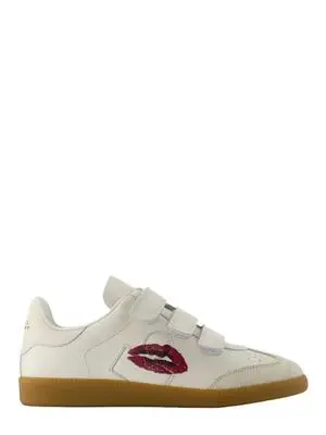 Isabel Marant Étoile ISABEL MARANT Beth Leather & Suede Sneakers With Kiss Detail Multicolor