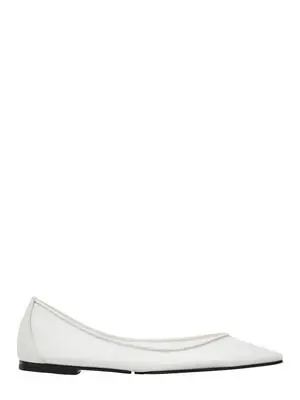 JACQUEMUS JACQUEMUS Pointed Toe Calfskin Ballerina Flats