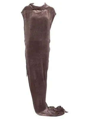Rick Owens Ribbed Midi Dress - Multicolor