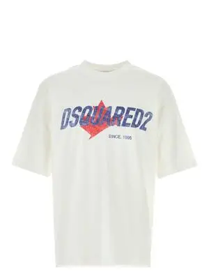Dsquared2 Cotton Oversize T-shirt - White