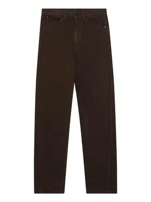 LEMAIRE LEMAIRE Twill Trousers Brown