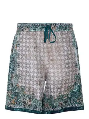 Amiri Bandana Print Bermuda Shorts - Multicolor