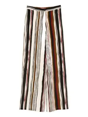 Max Mara MAX MARA Striped Wide-Leg Trousers Multicolor
