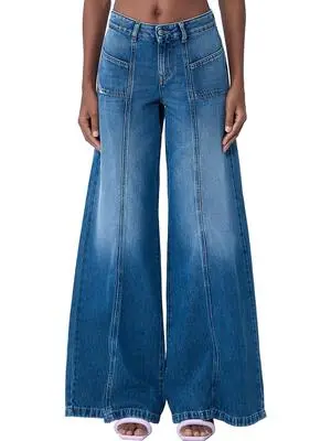 DIESEL® DIESEL D-AKII Wide-Leg Jeans Multicolor