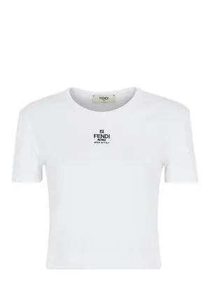 Fendi Cotton Logo T-shirt - White