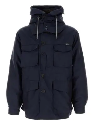 Prada Wool Blend Jacket With Hood - Blue