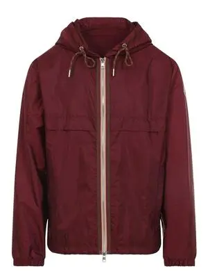 Moncler Moncler Nidge Zip-Up Hooded Jacket Red