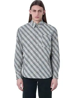 Burberry Check Shirt - Brown