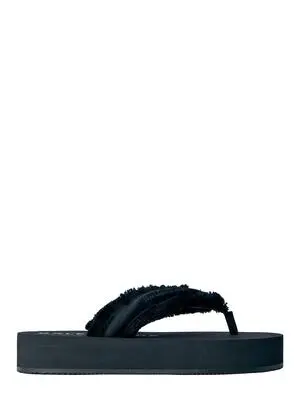 Balenciaga Balenciaga Jet Lag Platform Thong-Strap Sandals Black