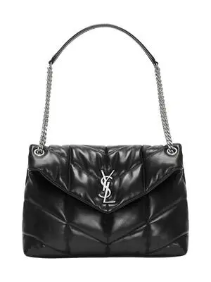 Saint Laurent Medium Puffer Shoulder Bag - Black