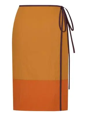 Saint Laurent Mid-rise Pencil Skirt - Yellow