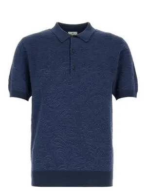 Etro Cotton Polo Shirt - Blue
