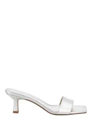 AeydĒ Gilly Heeled Sandals - Silver