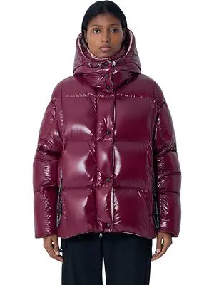 Moncler Parana Down Jacket With Detachable Hood - Multicolor