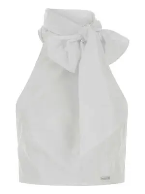 DSQUARED2 DSQUARED2 Poplin Bow Detail Top