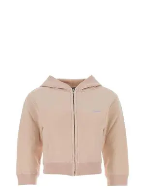 Prada Cotton Cropped Hoodie - Pink