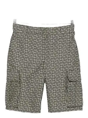 Balmain Monogrammed Cargo Shorts - Multicolor