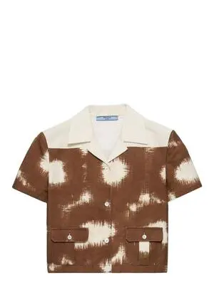 Prada Printed Cotton Shirt - Brown