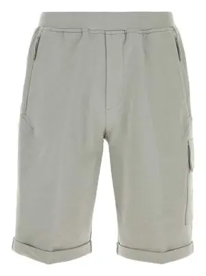 C.P. COMPANY Stretch Cotton Bermuda Shorts - Gray