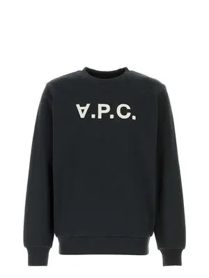 A.p.c. Slate Cotton Sweatshirt - Black
