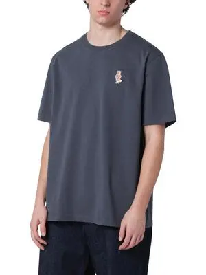 Maison Kitsuné Maison Kitsune Blue Dressed Fox Comfort-Fit T-Shirt Men Blue
